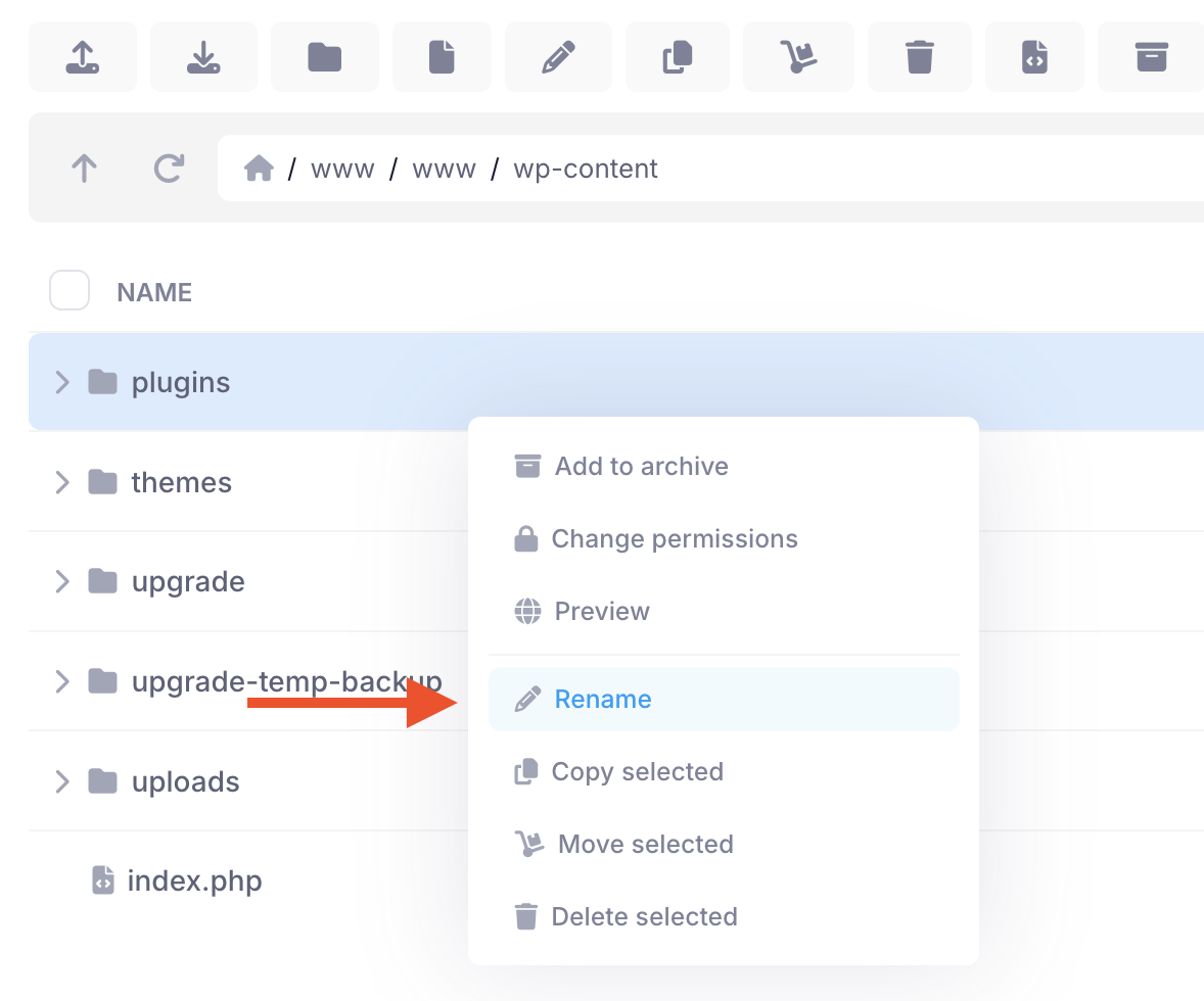 Fixing a WordPress blank page error (White Screen of Death) - Online manual | ICDSoft