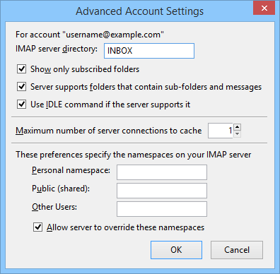 Autoconfig for Thunderbird (IMAP & SMTP over SSL) - Online manual | ICDSoft